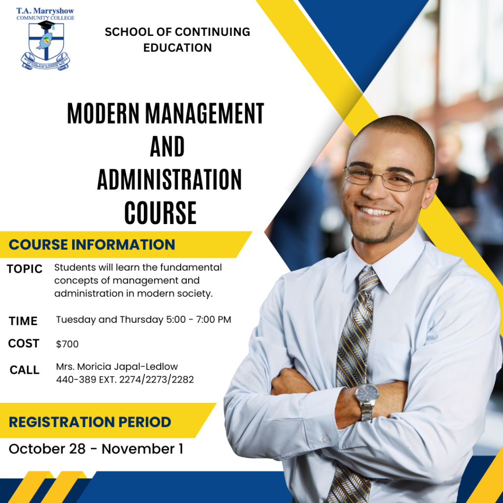 Certificate Courses - T.A. Marryshow Community College